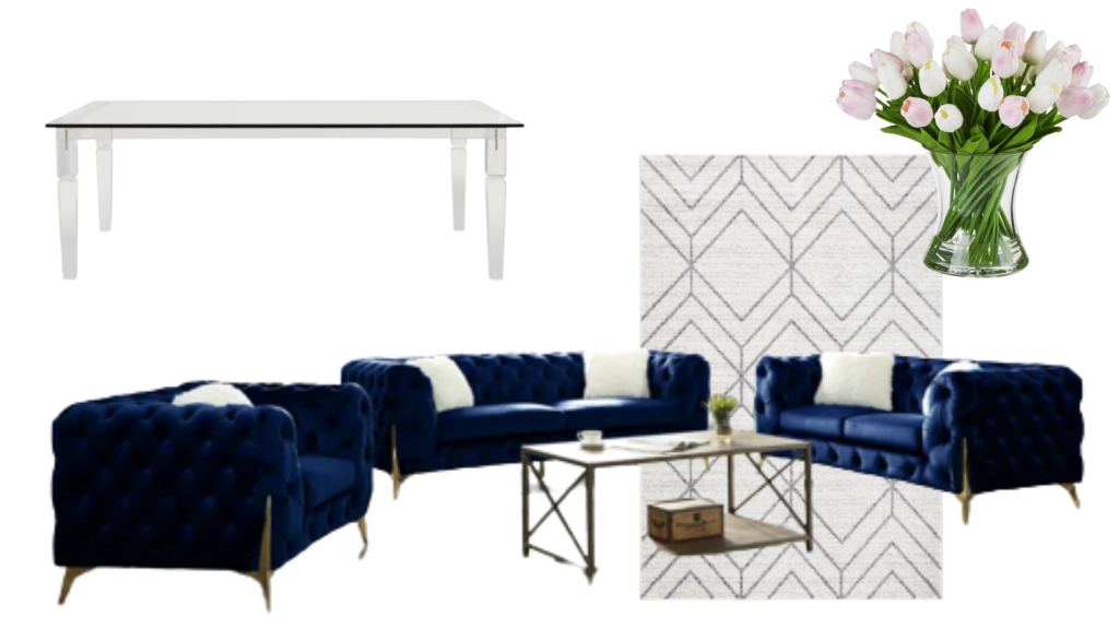 White And Blue Lounge Ideas – PrettyGirlStyle